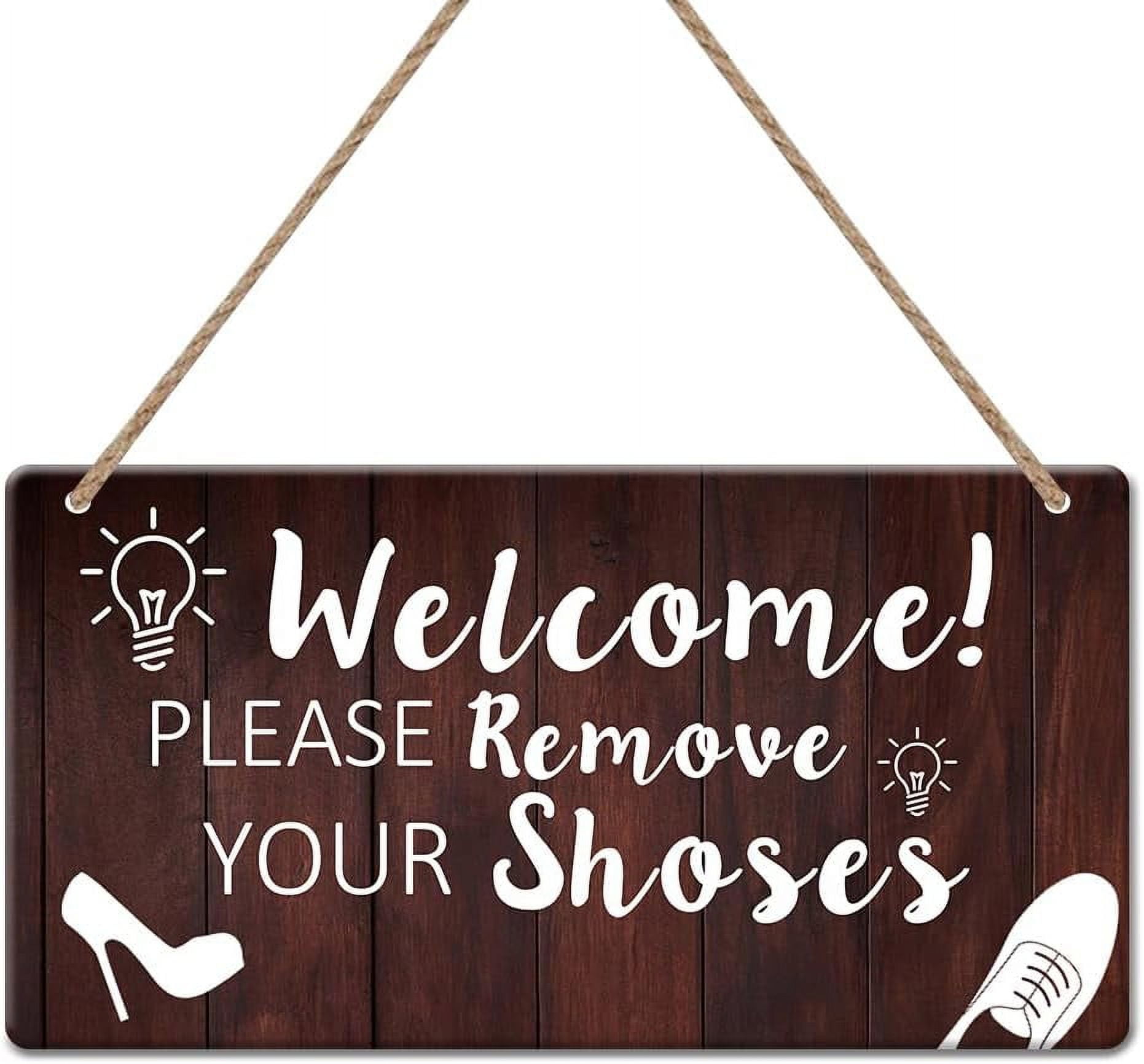 Please Remove Your Shoes Sign Wooden Sign,Funny Take Your Shoes Off ...