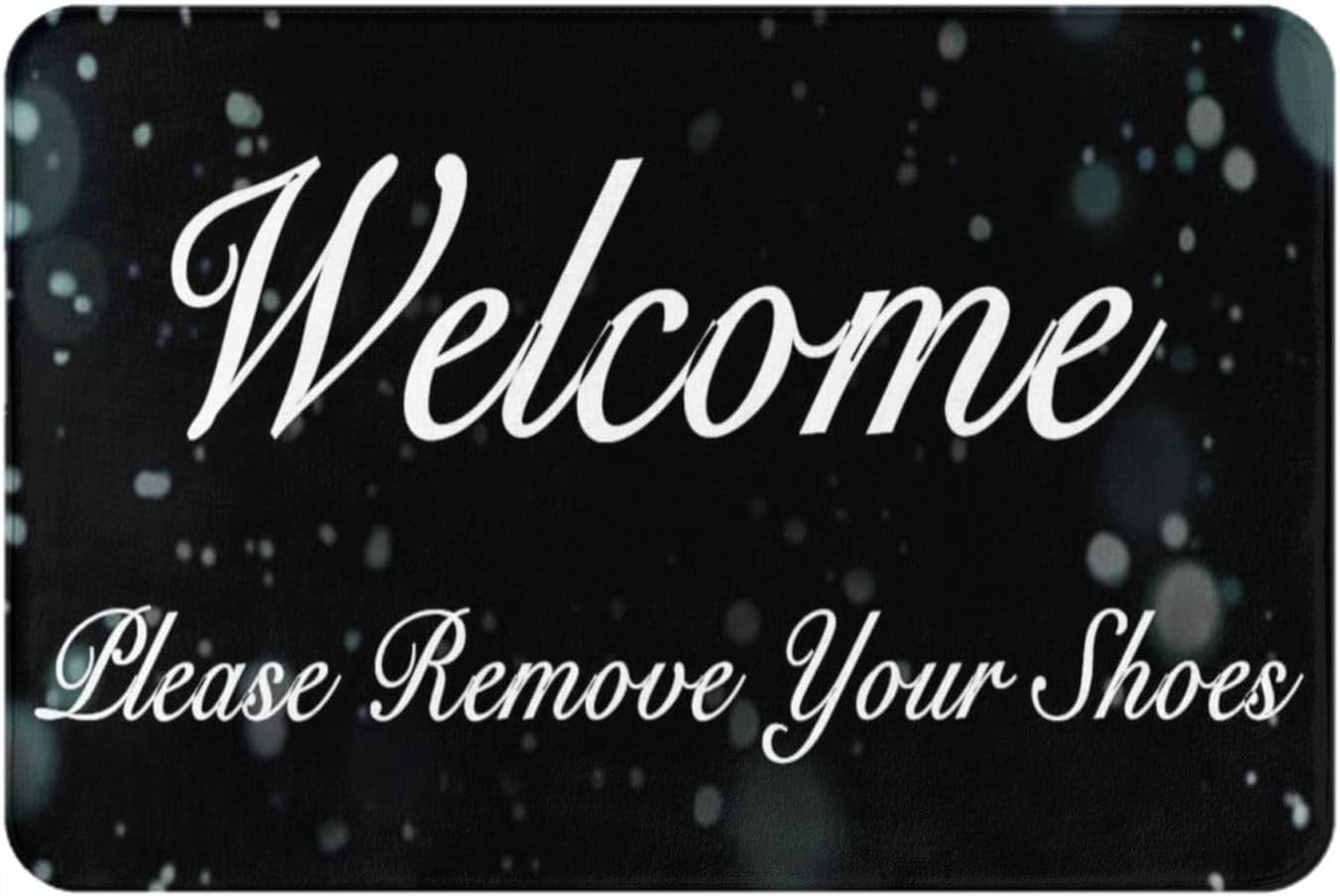 Please Remove Your Shoes Bath Rugs Entrance Non Slip Front Door Mat ...