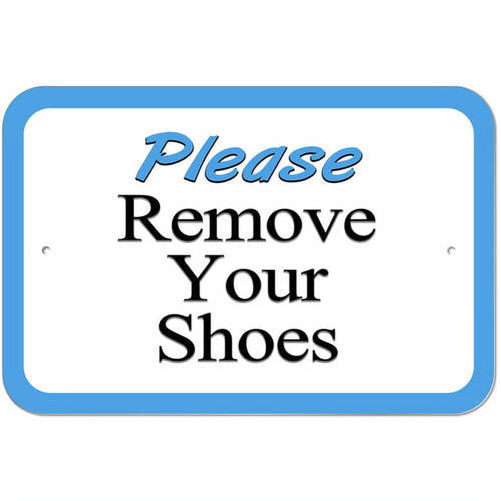 Please Remove Your Shoes Sign - Walmart.com