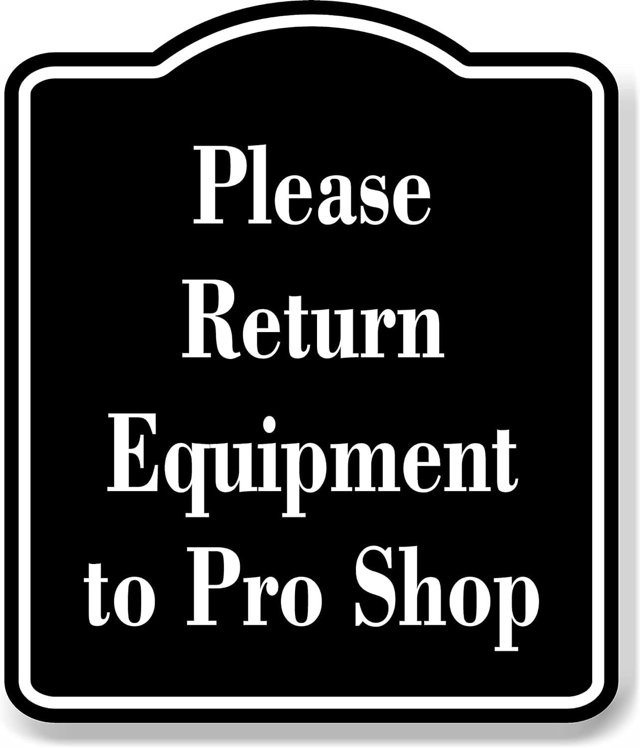 Please Return Equipment to Pro Shop Archery BLACK Aluminum Composite ...