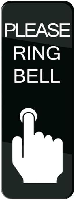 Please Ring Bell Sign, 10"X3" Acrylic Plaque With Strong Adhesives ...