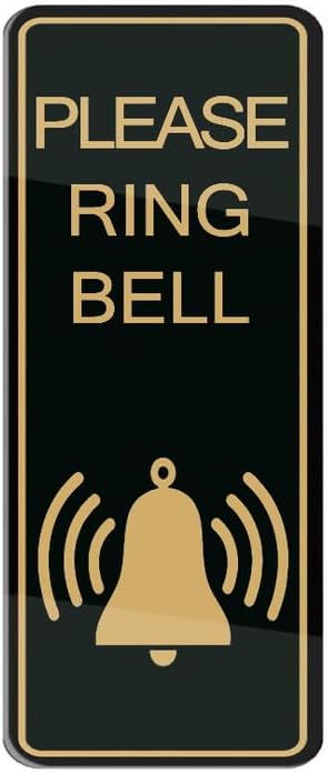Please Ring Bell Sign For House, Acrylic Plaque With Strong Adhesives ...