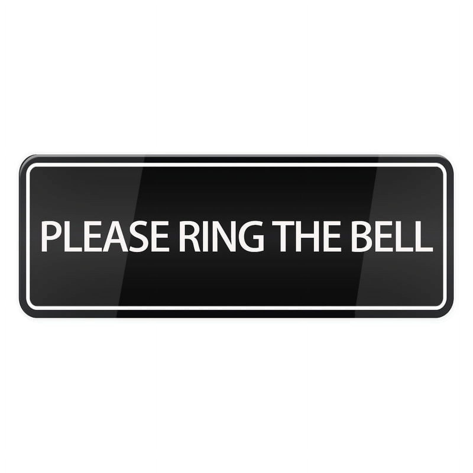 Please Ring The Bell Sign For House Door,3 X 10 In - Walmart.com