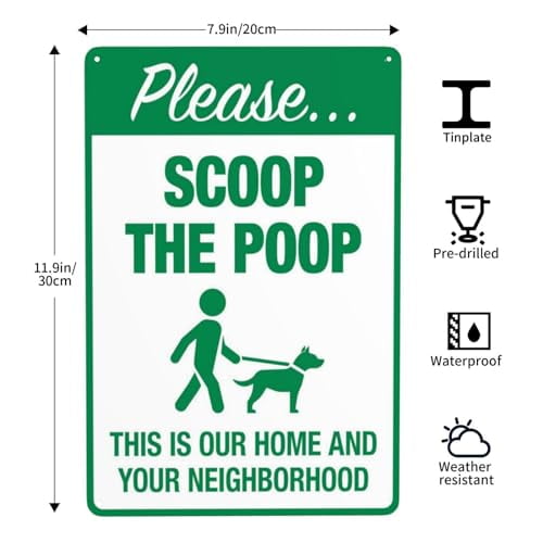 Please Scoop The Poop This Is Our Home And Your Neighborhood Sign ...