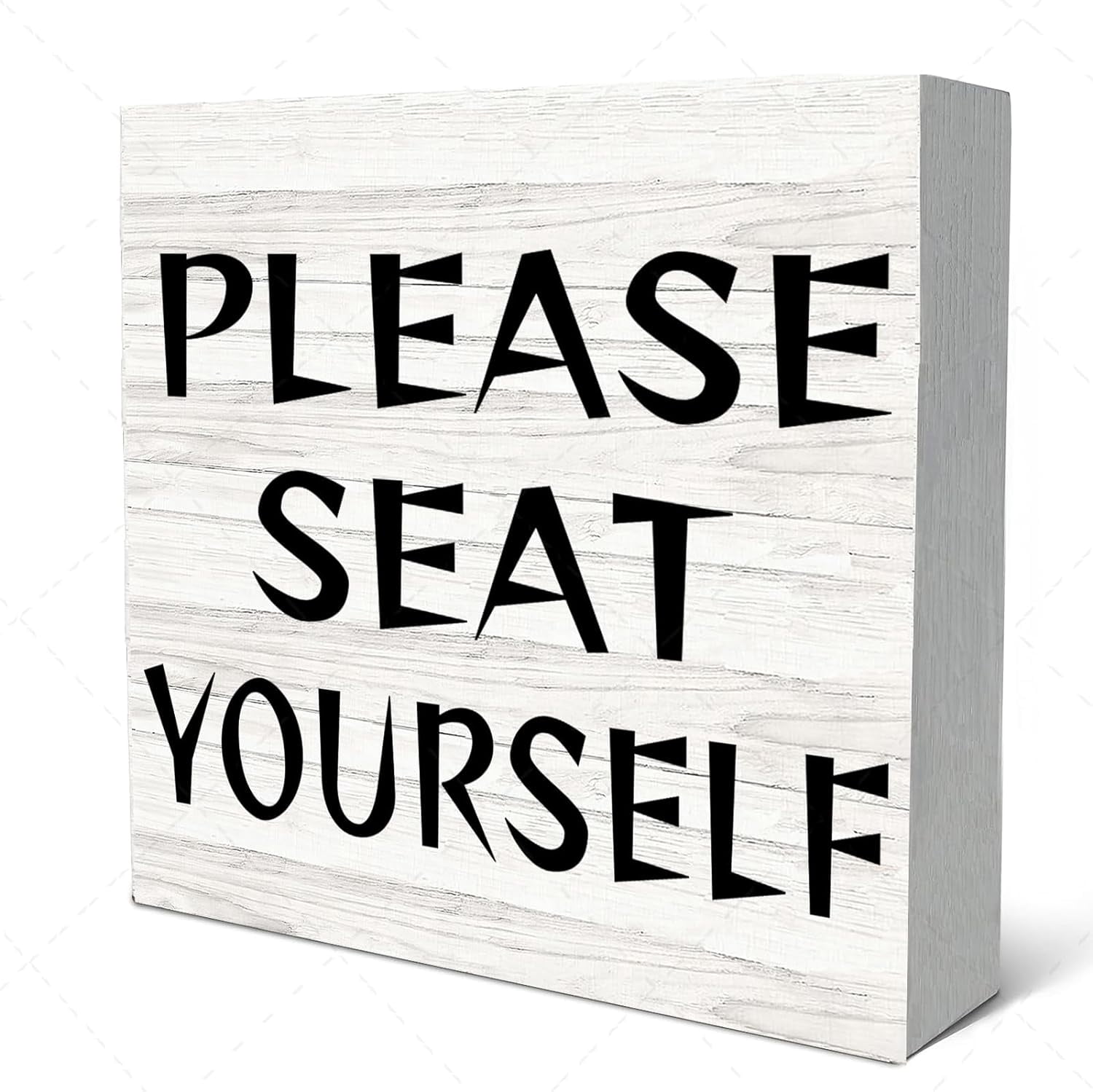Please Seat Yourself Bathroom Sign Cute Bathroom Signs Decor Farmhouse ...