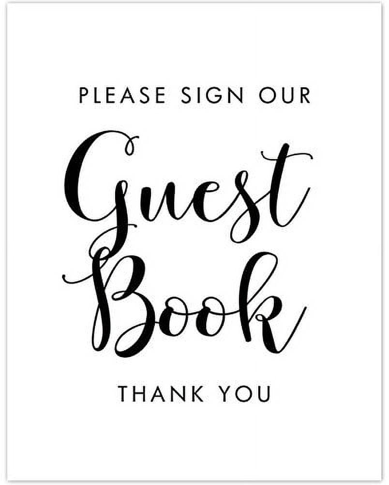 Please Sign Our Guest Book - 11x14 Unframed Typography Art Print ...