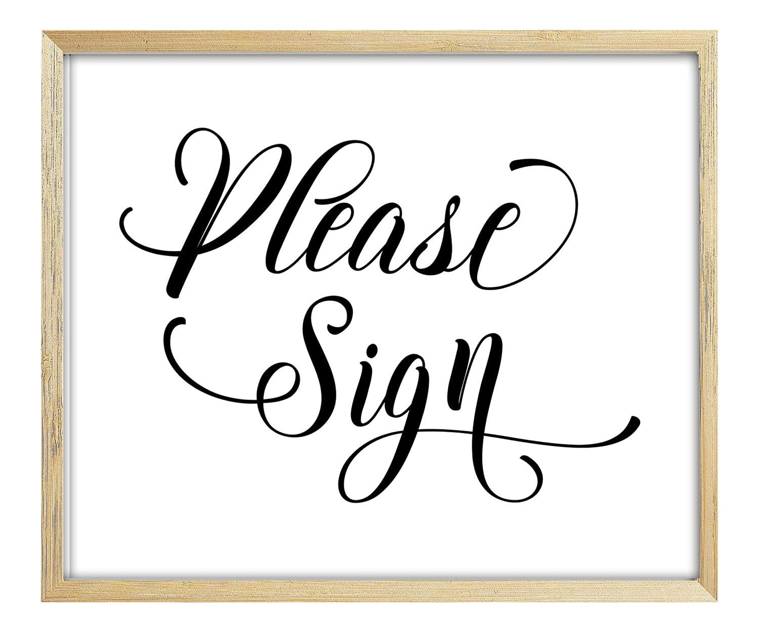 Please Sign Party Print Wedding Décor Guestbook Signage (Frame Not ...