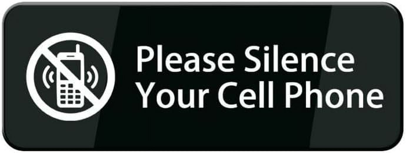 Please Silence Your Cell Phone Sign For Business Self Adhesive Signs ...