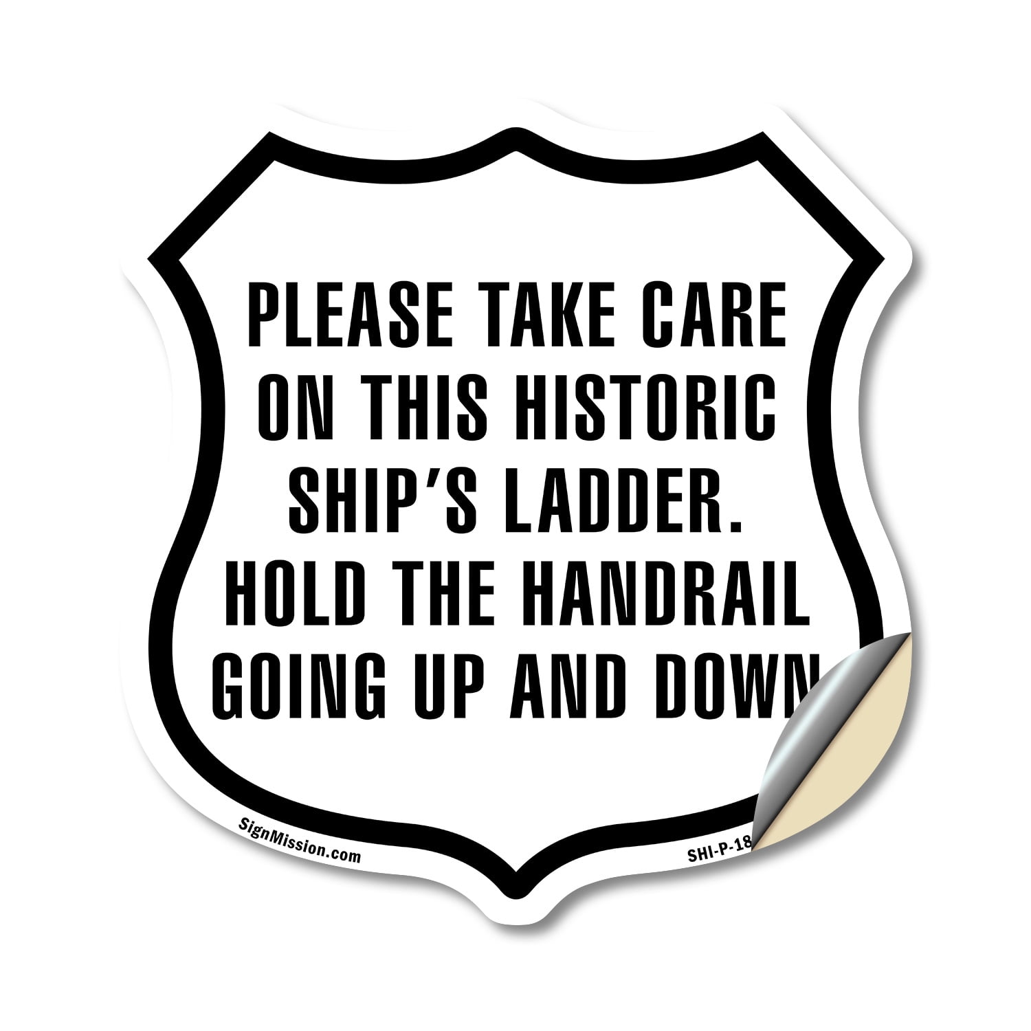 Please Take Care On This Historic Ships Ladder Hold The Handrail Going ...