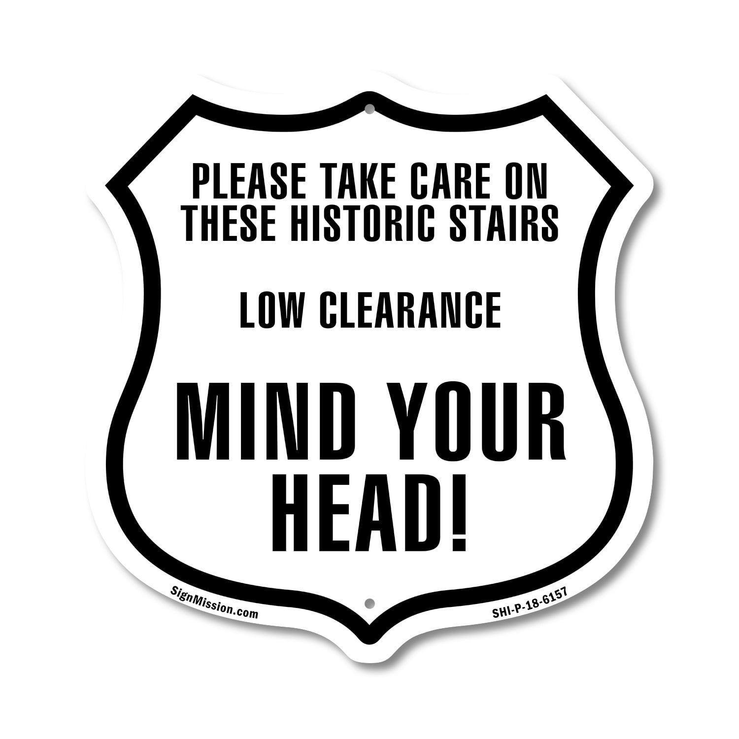 Please Take Care On These Historic Stairs Low Mind Your Head (2 Pack ...