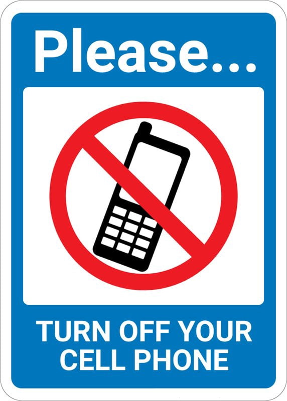 Please Turn Off Cell Phone Retro Metal Tin Signs 12X8 Inch For Shop ...