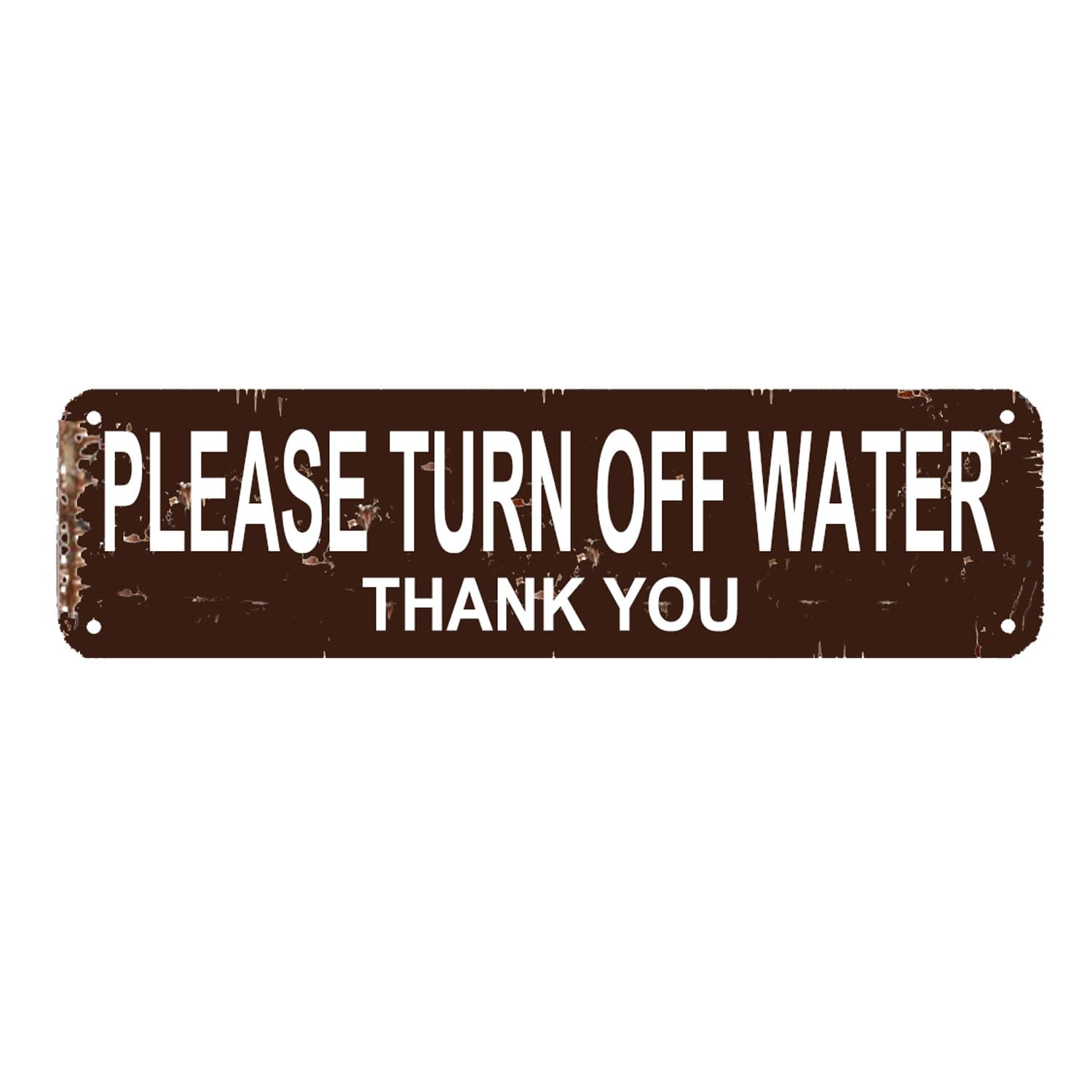 Please Turn Off Water Thank You Sign Metal Indoor or Outdoor Wall Art ...