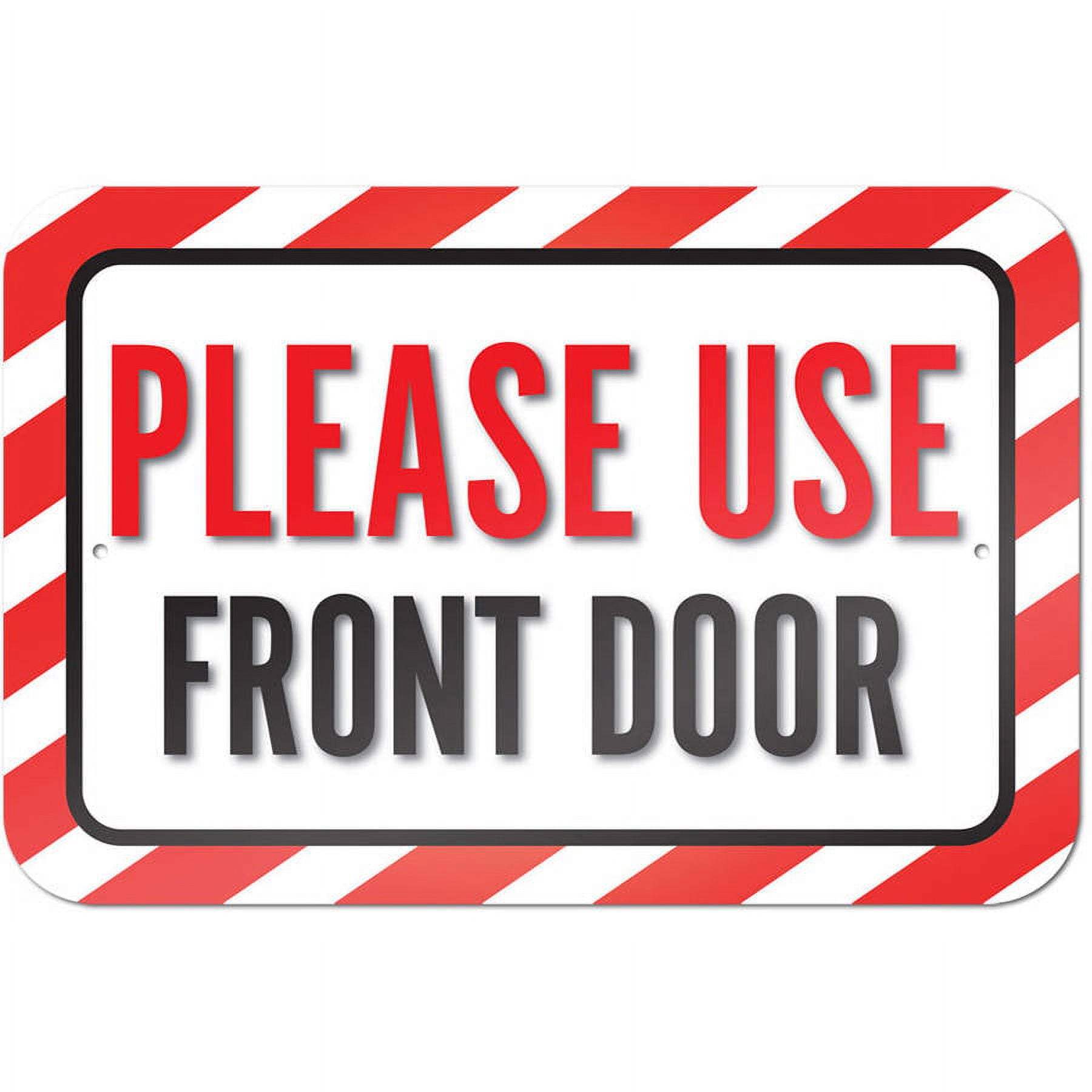 Please Use Front Door Sign - Walmart.com