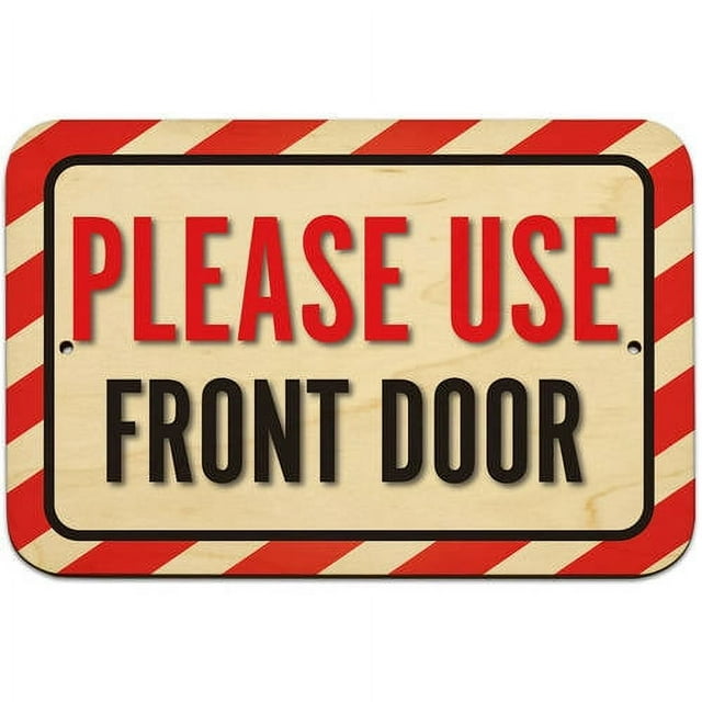 Please Use Front Door Sign - Walmart.com