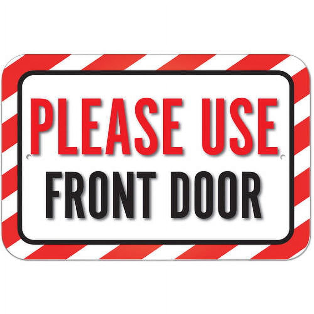 Please Use Front Door Sign - Walmart.com