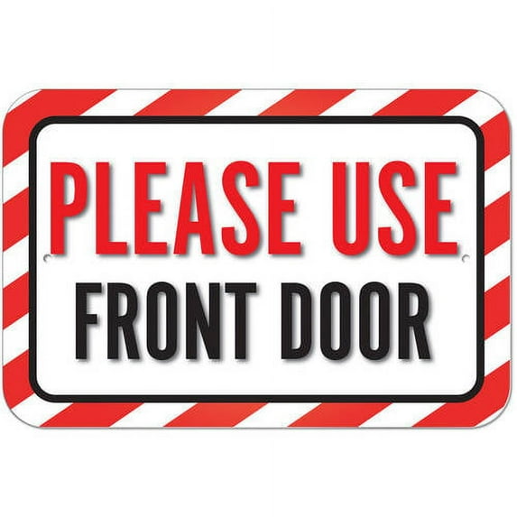 Please Use Front Door Sign - Walmart.com