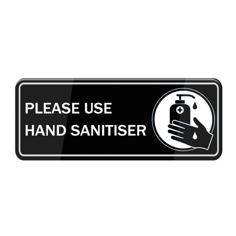 Please Use Hand Sanitiser Sign 10X3 Inch Acrylic Plastic Sign With ...