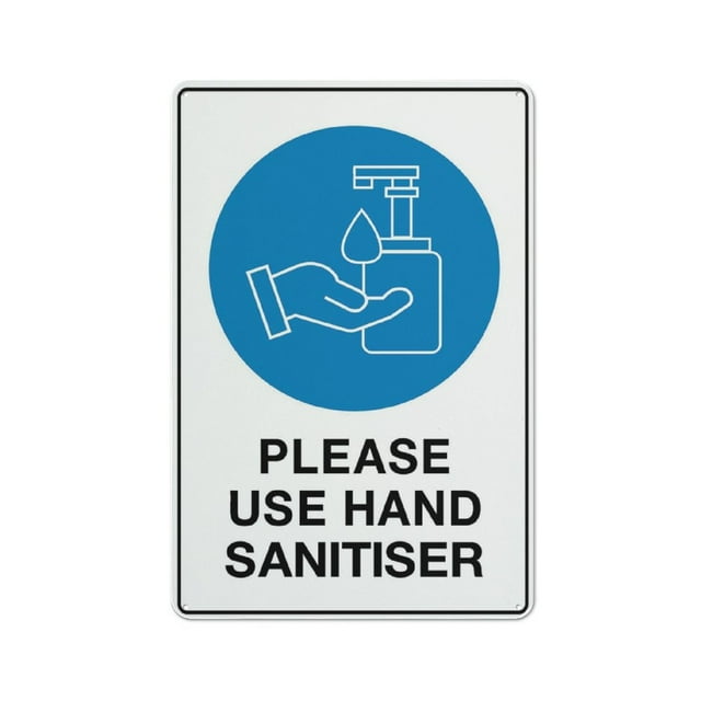 Please Use Hand Sanitiser Sign 12X8 Inch Aluminum Uv Ink Printed For ...