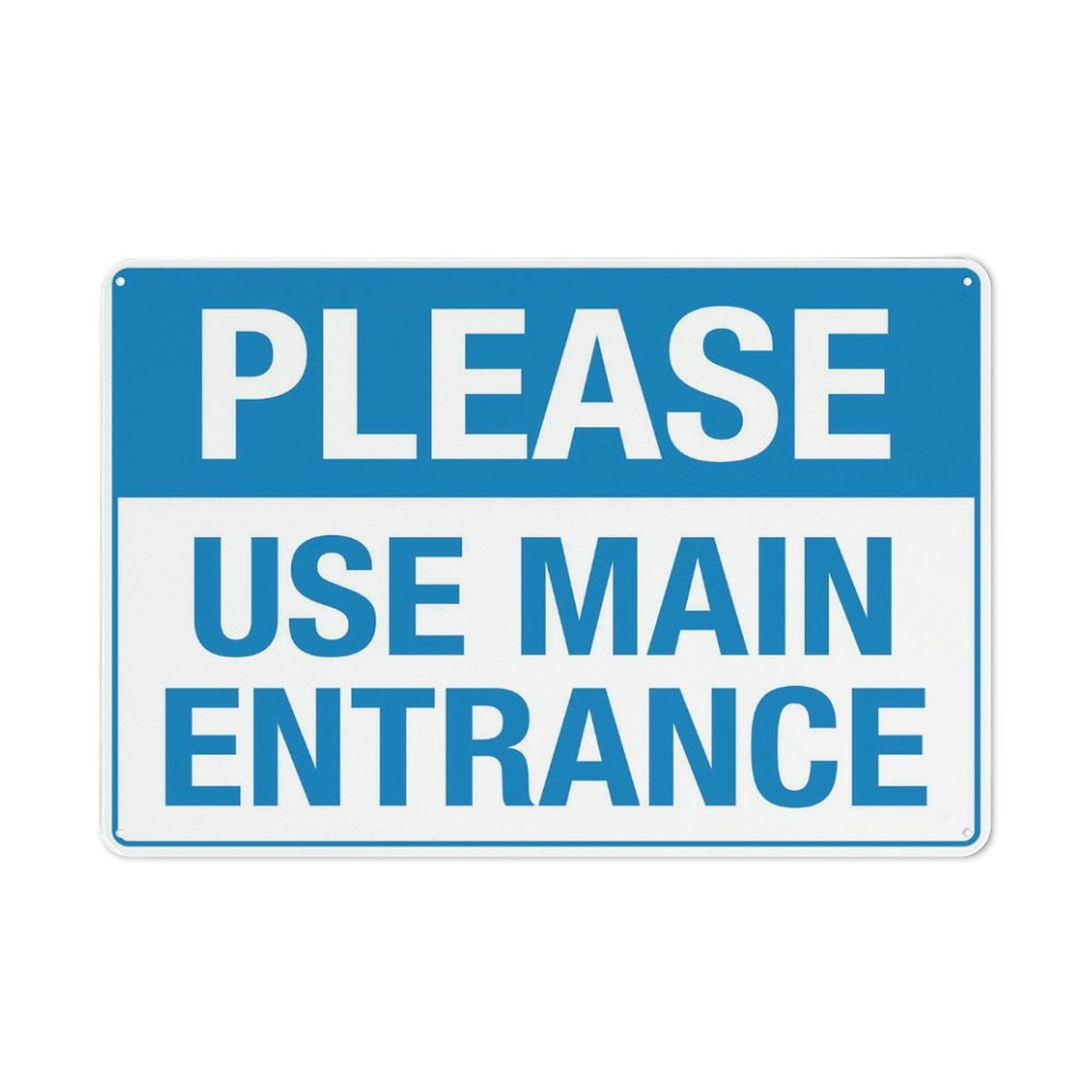 Please Use Main Entrance Sign Outdoor Metal Sign - 12 X 8 Metal Signs ...