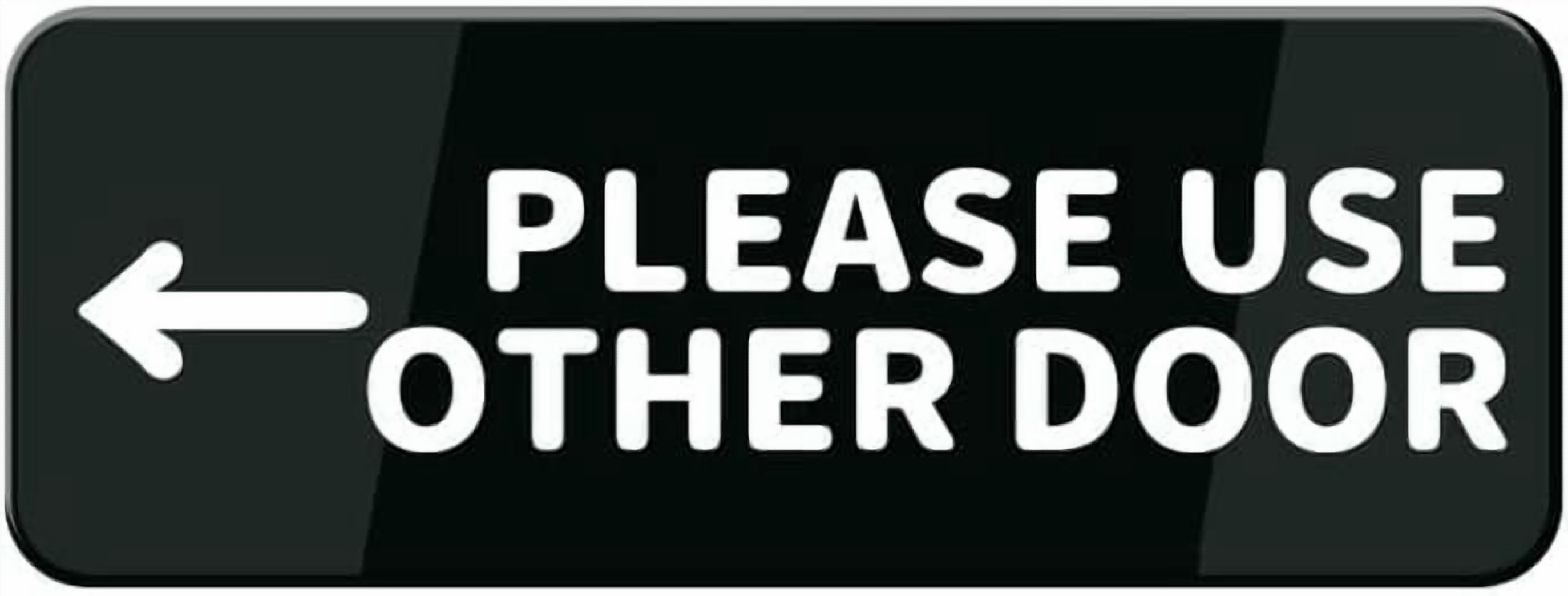 Please Use Other Door Left Arrow Sign For House Door, Easy To Mount ...