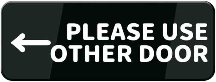 Please Use Other Door Left Arrow Sign For House Door, Easy To Mount ...