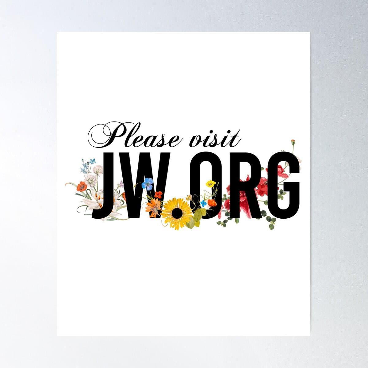 Please Visit Jw.Org Poster Wall Art, Modern Wall Decor For Living Room ...