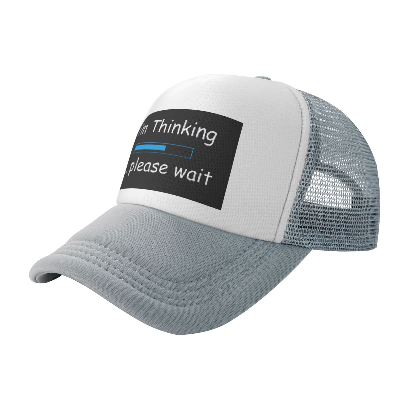 Please Wait I'M Thinking Trucker Hat Unisex Sports Baseball Cap Casual ...