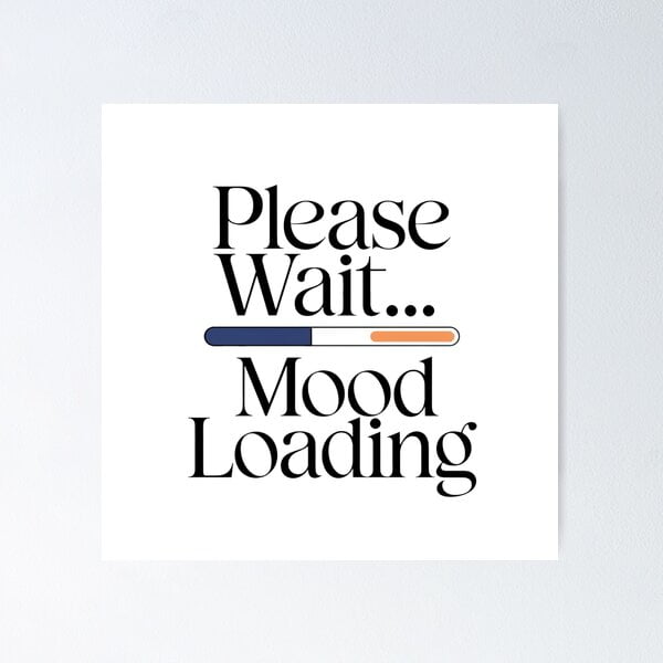 Please Wait... Mood Loading – Minimalist Progress Bar Typography Design ...