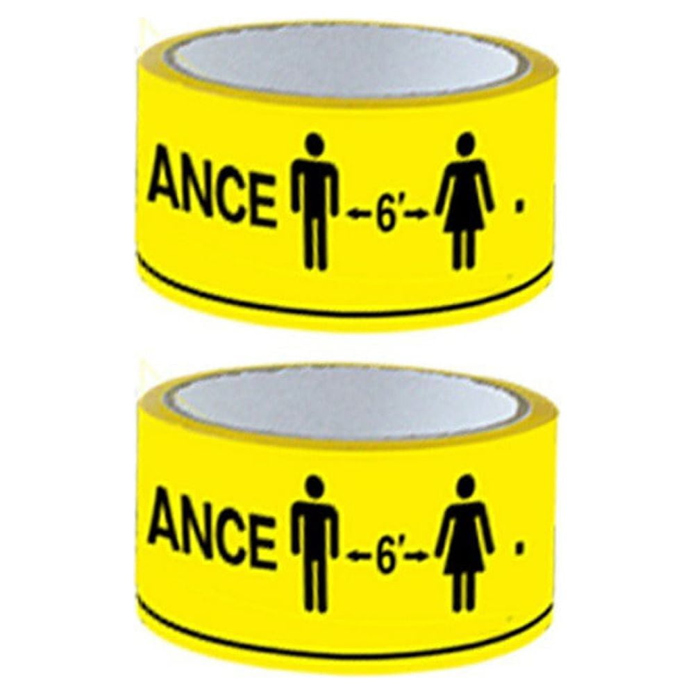Please Wait On This Line Keep 6FT Distance Warning Tape Floor Marking ...