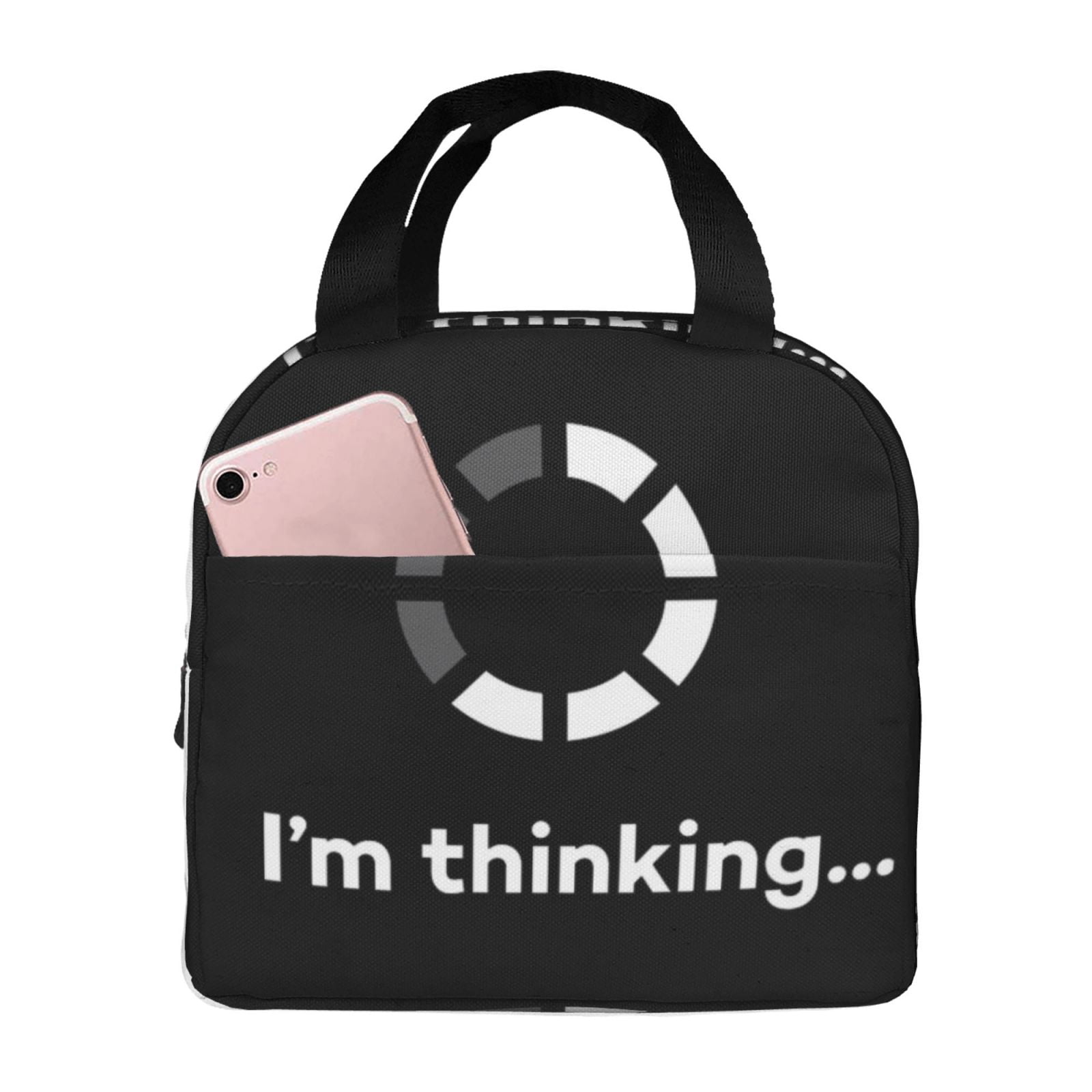 Please Wait I'M Thinking Corduroy Lunch Bag Lunch Box For Women Men ...