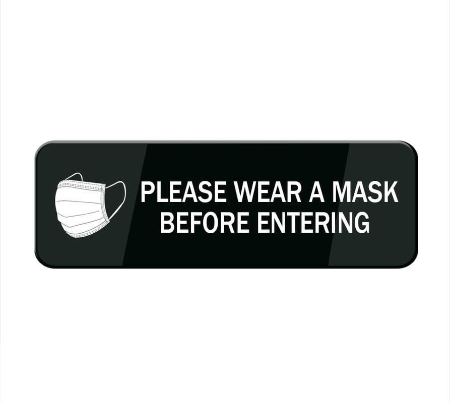 Please Wear A Mask Before Entering Sign For House, Home, And Office ...