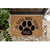 Juvale Nonslip Coir Doormat for Outdoor and Indoor Entrance, Wipe Your ...