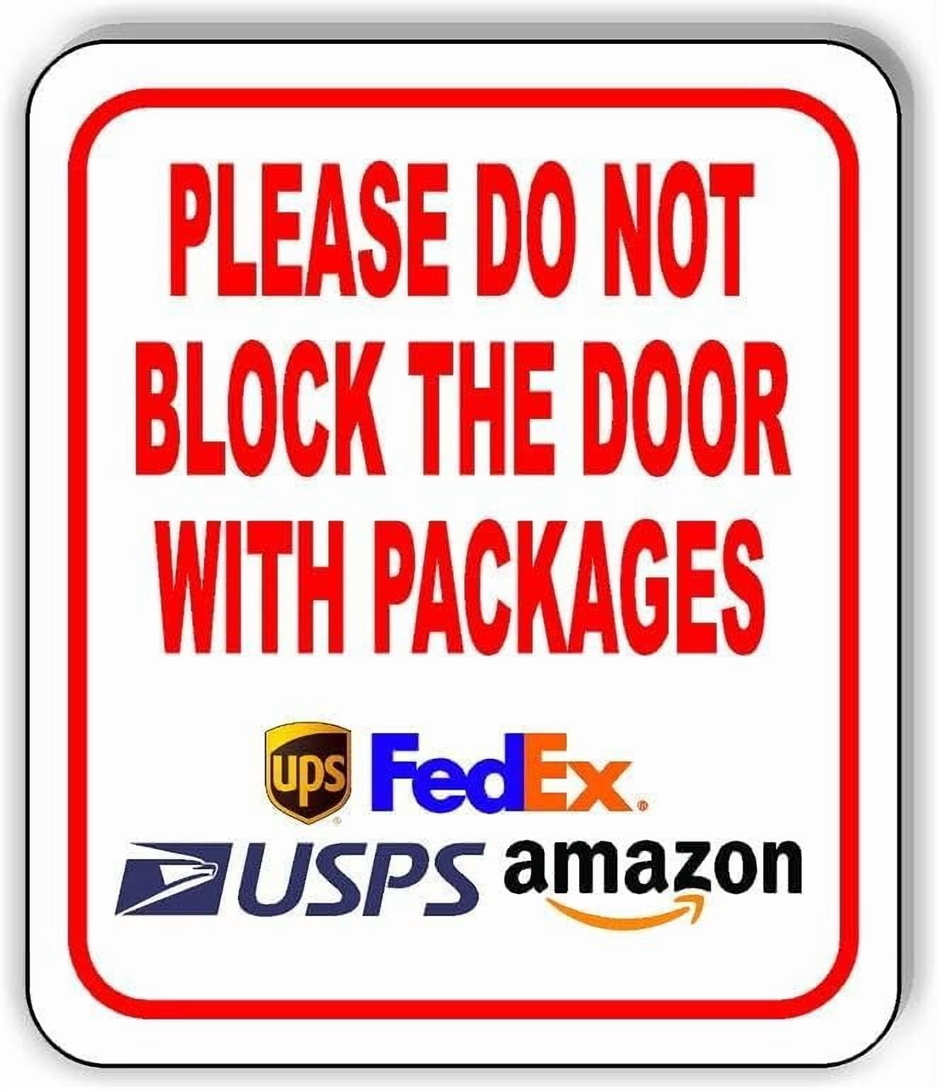 Please do not block the door with packages Aluminum Composite Outdoor ...