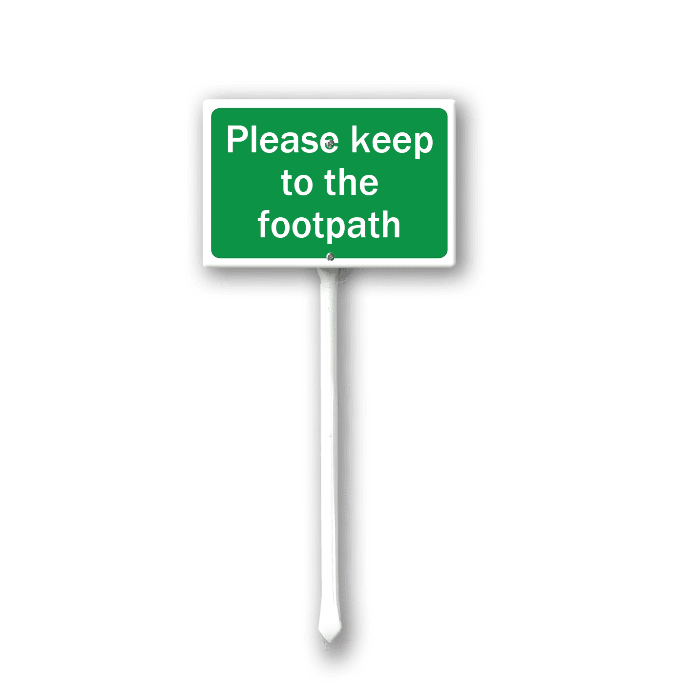 Please keep to the footpath Sign, 12" x 8" Yard Sign with Stake, Easy ...