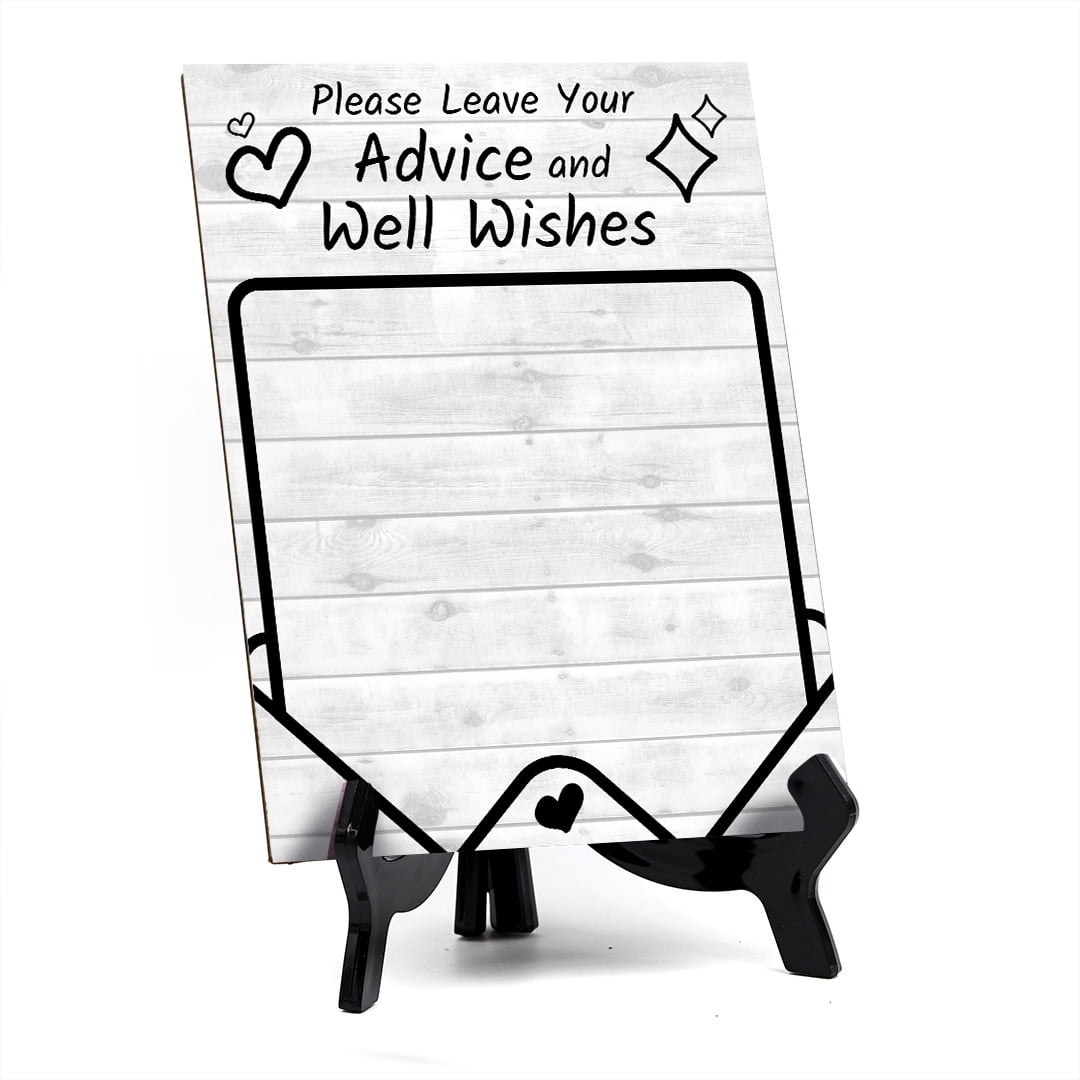 Please leave your advice and well wishes table Sign (6x8) Office And ...