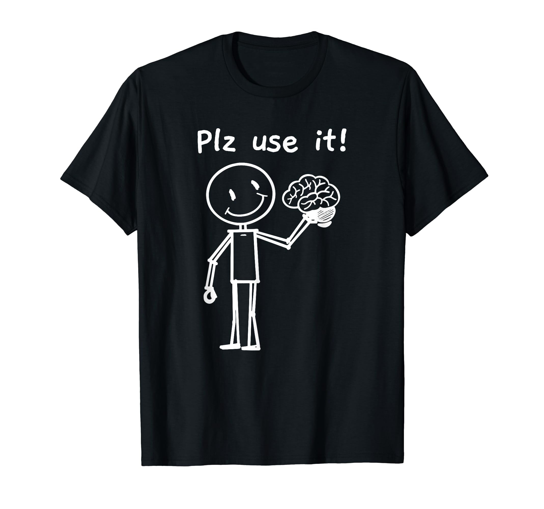 Please use it Stick Figure Pun T-Shirt - Walmart.com