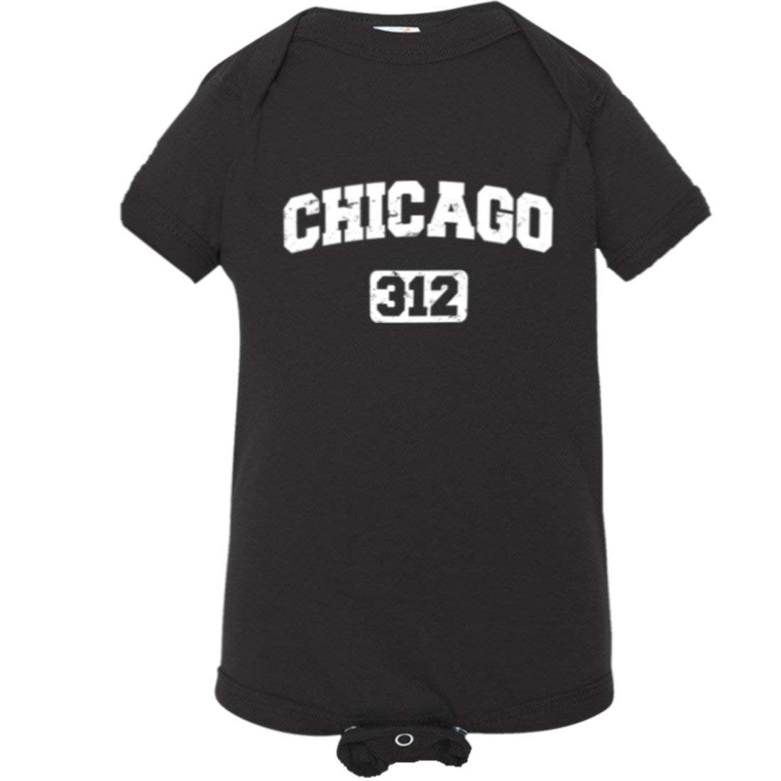 PleaseMeTees™ Baby Chicago 312 Area Code Distressed HQ Jumpsuit ...