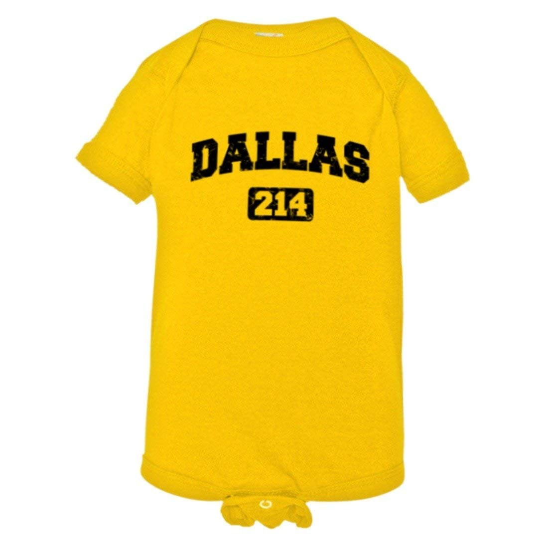 PleaseMeTees™ Baby Dallas 214 Area Code Distressed HQ Jumpsuit ...