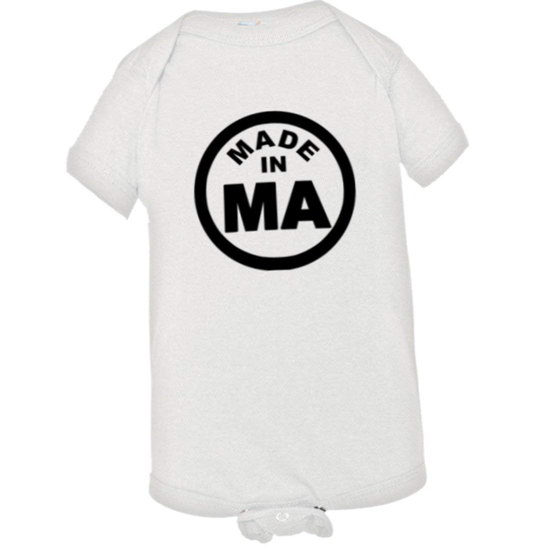 PleaseMeTees™ Baby From Born Made In Massachusetts MA Logo Label ...