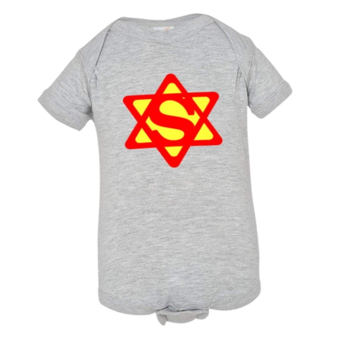 PleaseMeTees™ Baby Super Jew Super Man Jewish Star Of David HQ Jumpsuit ...