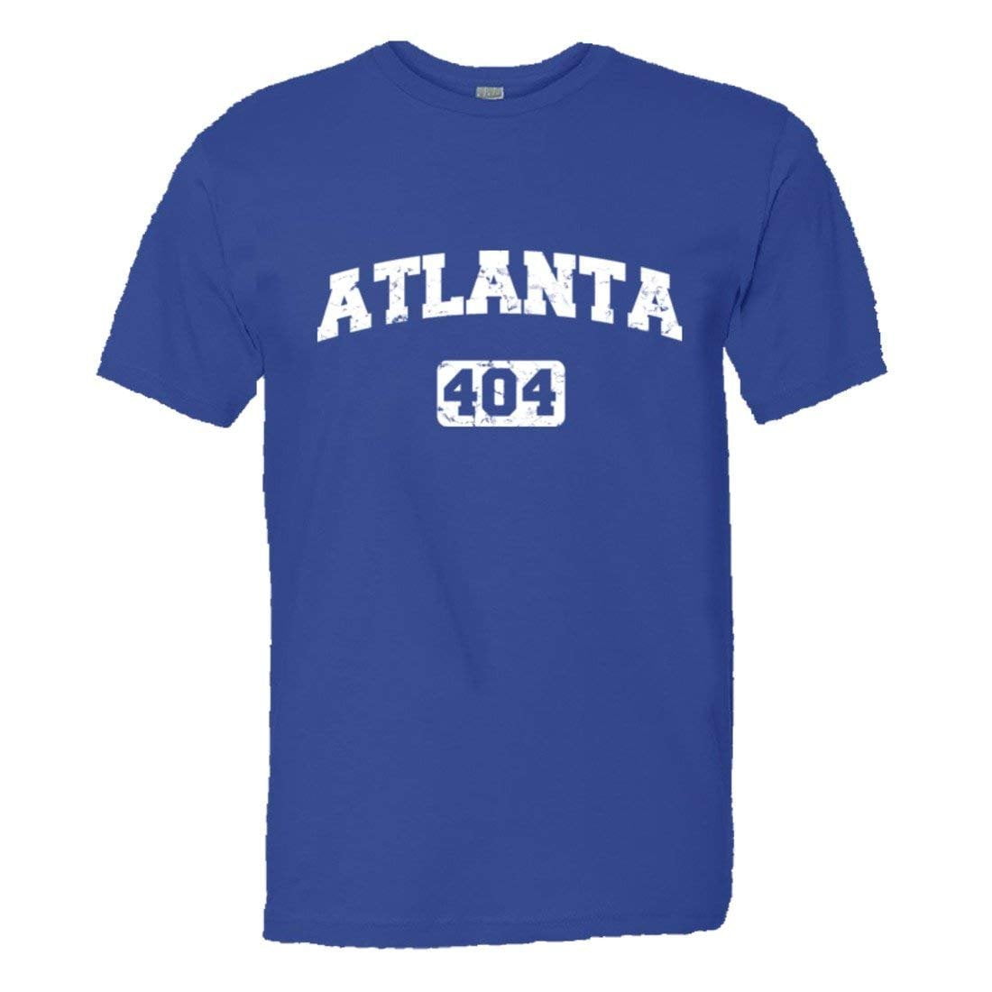 PleaseMeTees™ Mens Atlanta 404 Area Code Distressed HQ Tee - Walmart.com