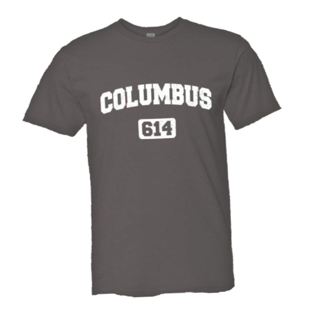 PleaseMeTees™ Mens Columbus 614 CBUS Area Code Distressed HQ Tee - Walmart.com