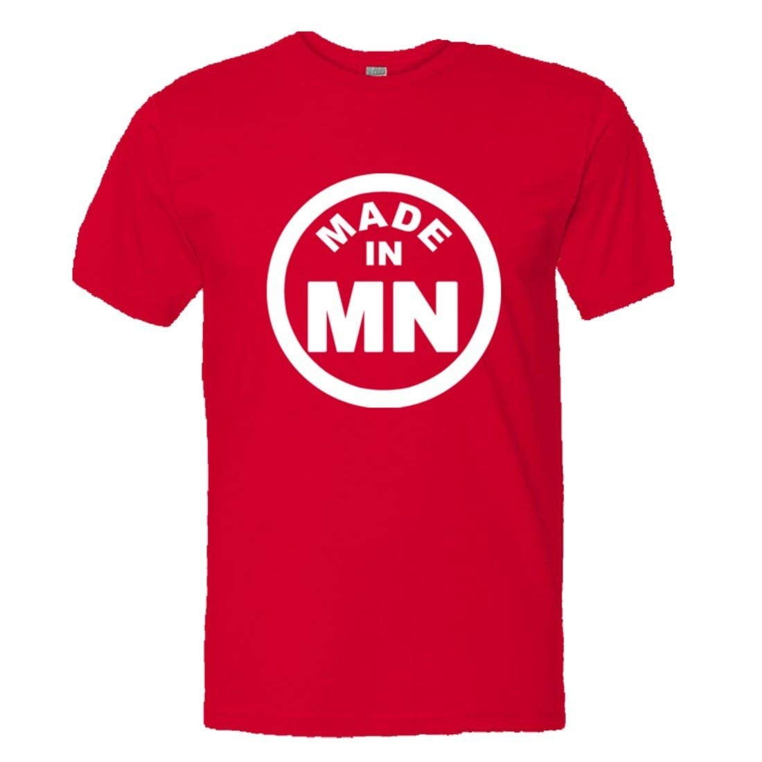 PleaseMeTees™ Mens From Born Made In Minnesota MN Logo Label HQ Tee ...