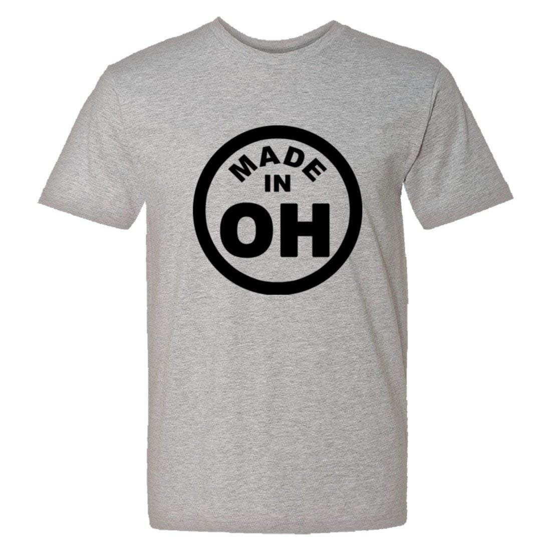 PleaseMeTees™ Mens From Born Made In Ohio OH State Logo Label HQ Tee ...