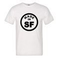 PleaseMeTees™ Mens From Born Made In San Francisco CA Logo Label HQ Tee ...