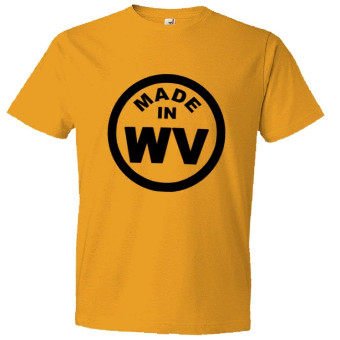 PleaseMeTees™ Mens From Born Made In West Virginia WV Logo Label HQ Tee ...