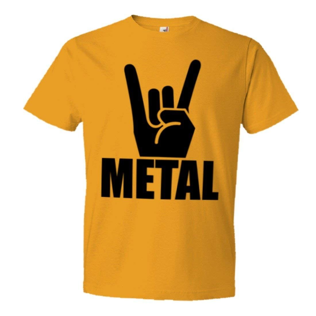 PleaseMeTees™ Mens Metal Hand Rock Music Fingers Devil Horns HQ Tee ...