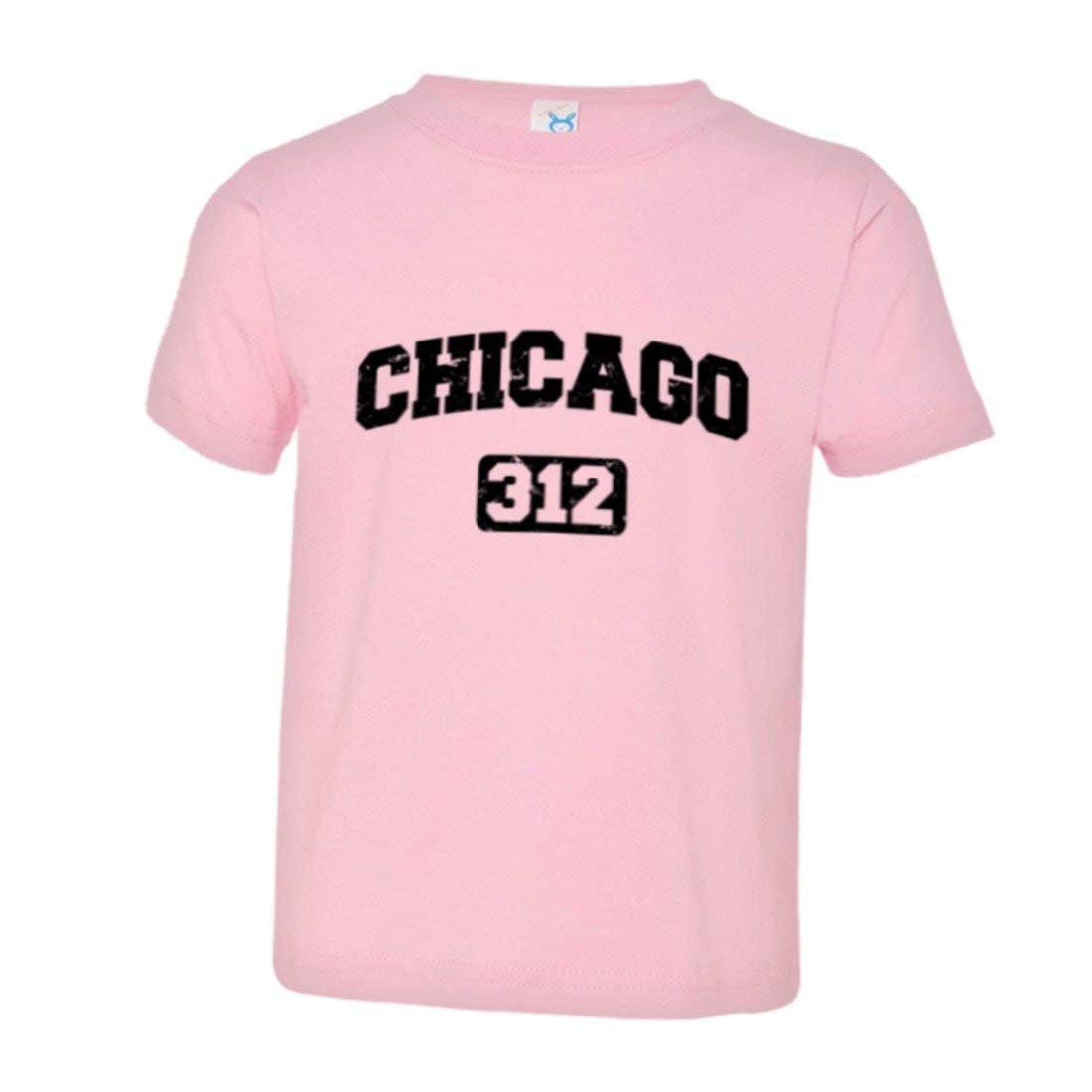PleaseMeTees™ Toddler Chicago 312 Area Code Distressed HQ Tee - Walmart.com