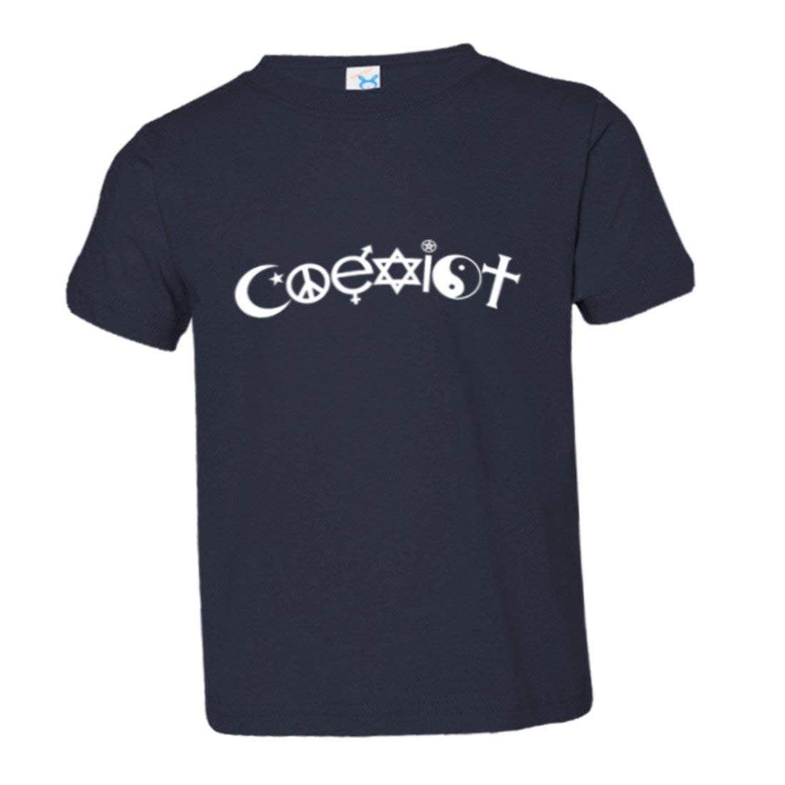 PleaseMeTees™ Toddler Classic Arched Coexist Religion Symbols HQ Tee ...