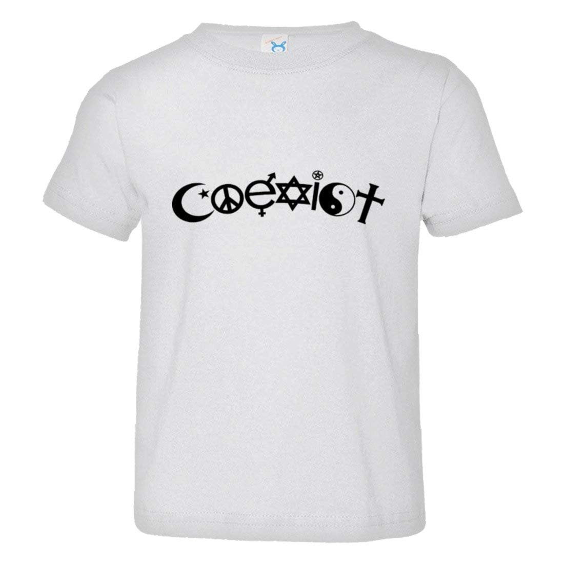 PleaseMeTees™ Toddler Classic Arched Coexist Religion Symbols HQ Tee ...
